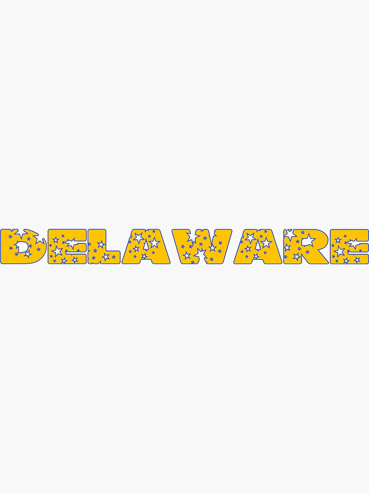 "Delaware Stars" Sticker for Sale by sticker4school | Redbubble
