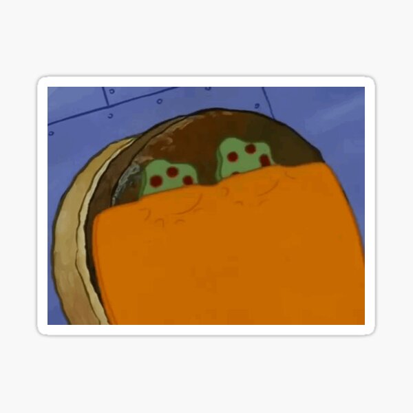 "Spongebob's Smiley Pickles Tucked In" Sticker for Sale by JCM032194 ...