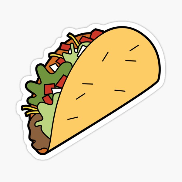 "Taco Tuesday Pattern" Sticker by toddsimpson | Redbubble