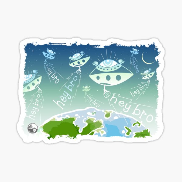 "ME-EYE Hey BRO!" Sticker for Sale by LFRYARTGUY | Redbubble