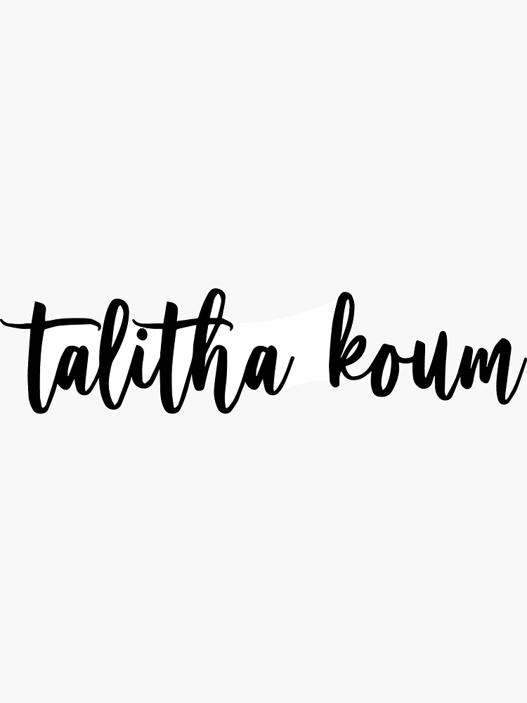 "Talitha Koum" Sticker by shiltebeitel20 | Redbubble