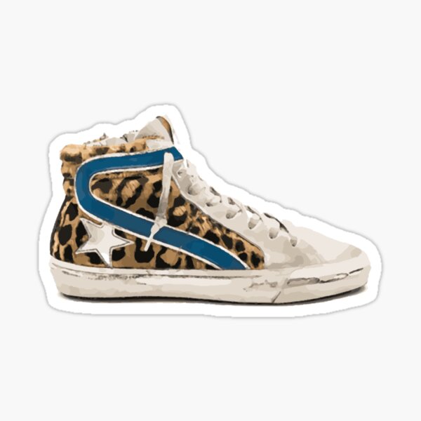 "Cheetah Golden Goose Sneaker" Sticker by adelaideb1 | Redbubble