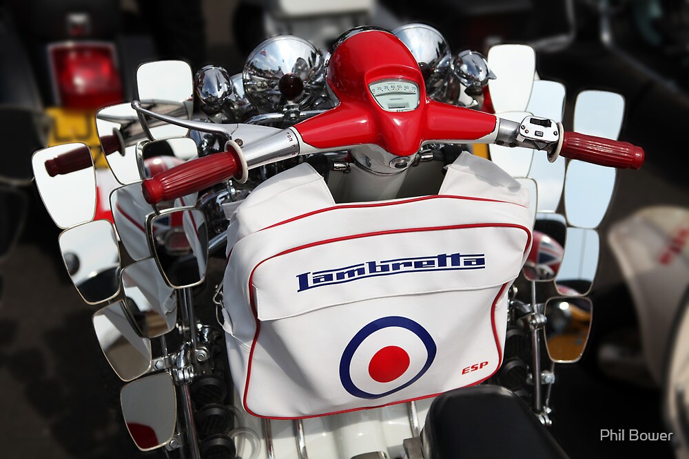 "LAMBRETTA BAG." by Phil Bower | Redbubble