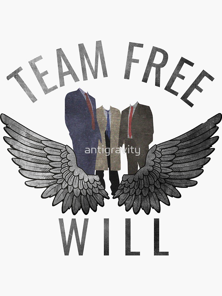"Team Free Will" Sticker for Sale by antigravity | Redbubble