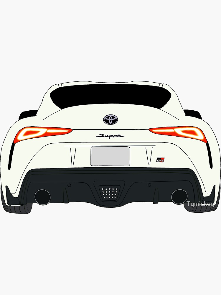 "Toyota Supra" Sticker by Tymickey | Redbubble