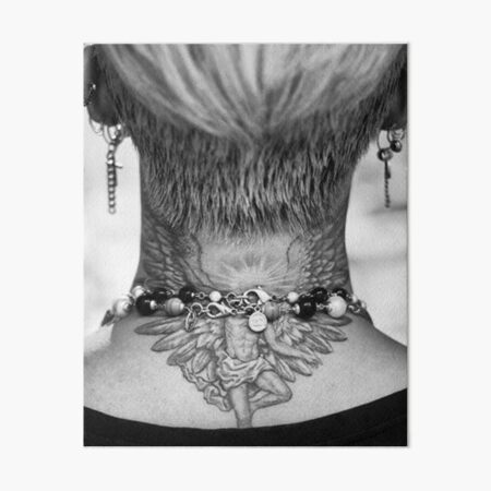 "G-Dragon Neck Tattoo " Art Board Print by TehTehB | Redbubble