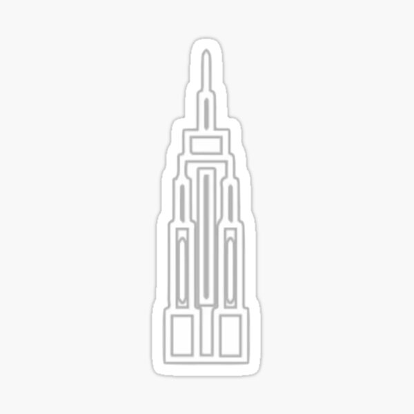 "Neon Empire State Building" Sticker for Sale by adigiuseppe | Redbubble