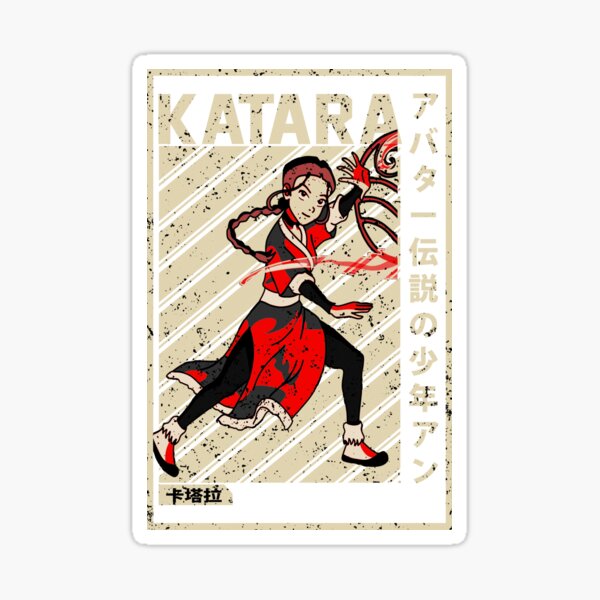 "Classic Katara Comedy-drama Avatar The Last Airbender" Sticker for ...