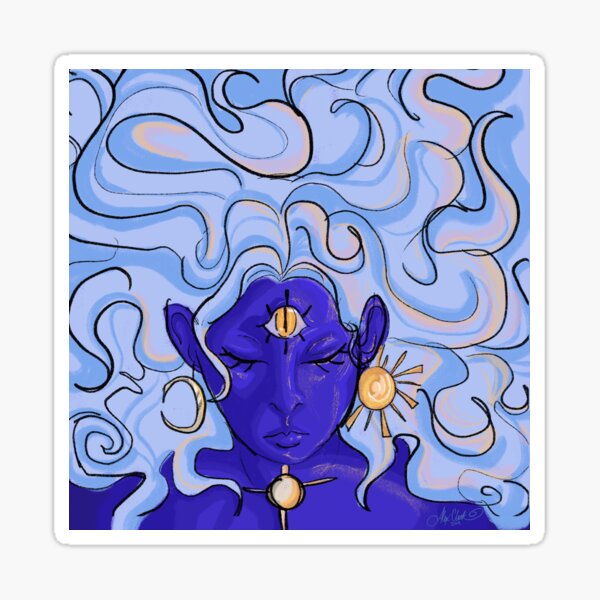 "Goddess of the Liminal" Sticker for Sale by arctusnocturne | Redbubble