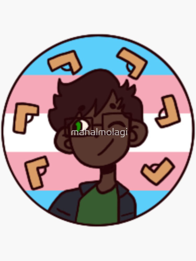 "Transgender Pride - Jake English" Sticker for Sale by mahalmolagi ...