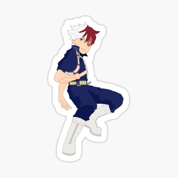 "Todoroki Shoto Design" Sticker for Sale by Bardend | Redbubble