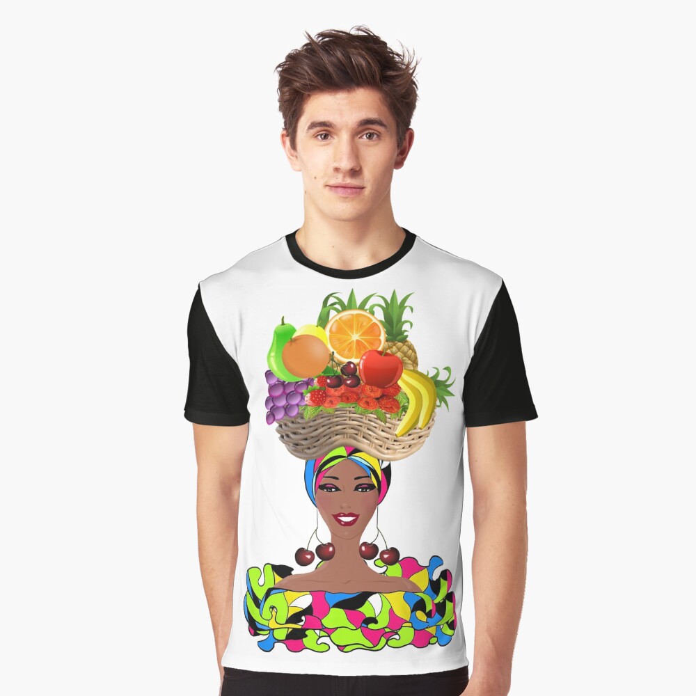 "Cuban woman with fruit hat." Sticker for Sale by bambino12345678 ...