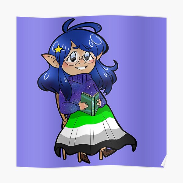 Póster «Tabitha con bandera del orgullo aromático» de WakaYrd | Redbubble