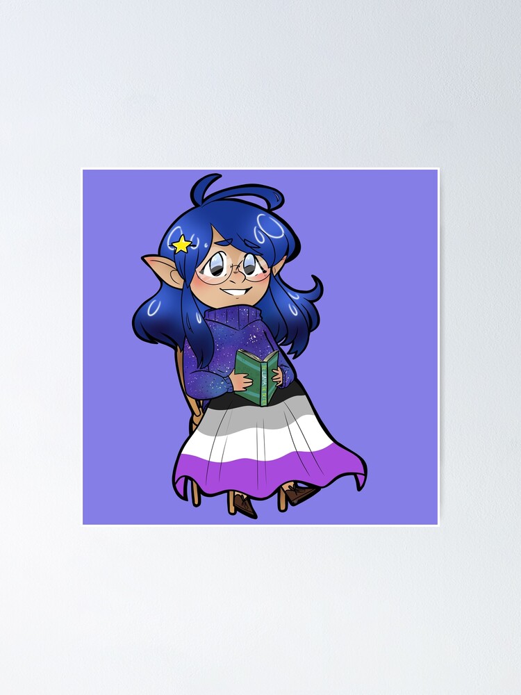 "Tabitha With Asexual Pride Flag" Poster by WakaYrd | Redbubble