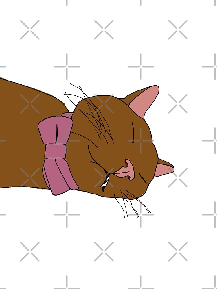 "cat laying down " Sticker for Sale by quool-quid | Redbubble