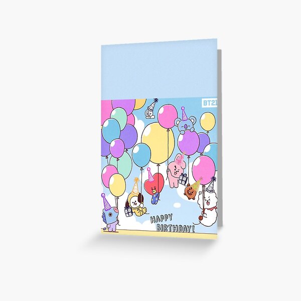 Bt21 Greeting Cards | Redbubble