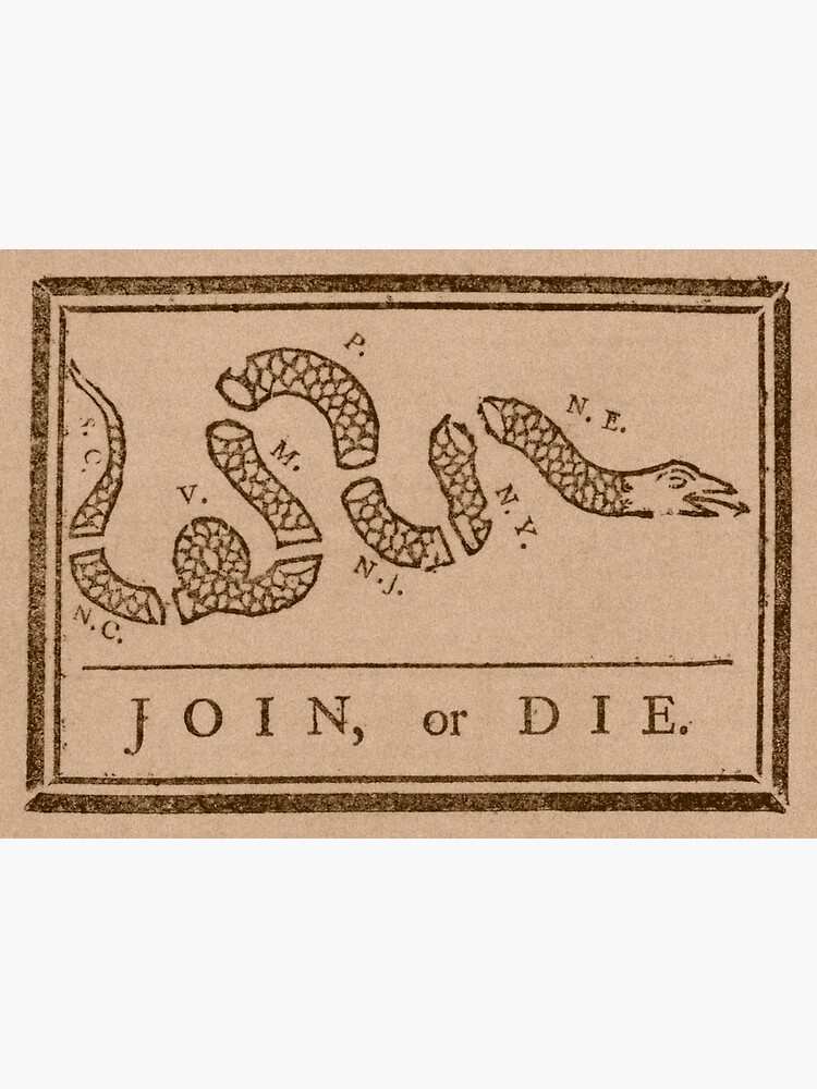 "Join or Die" Poster by warishellstore | Redbubble