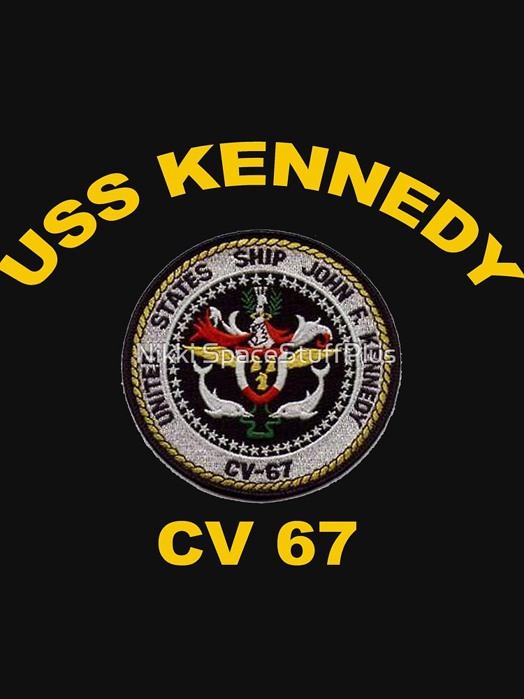 "USS John F. Kennedy (CV-67) Crest for Dark Colors" T-shirt for Sale by ...