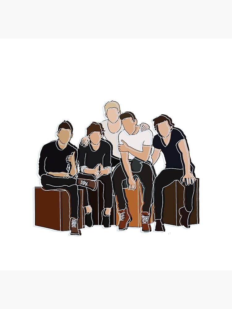 "One Direction Outline" Poster for Sale by alexliss726 | Redbubble