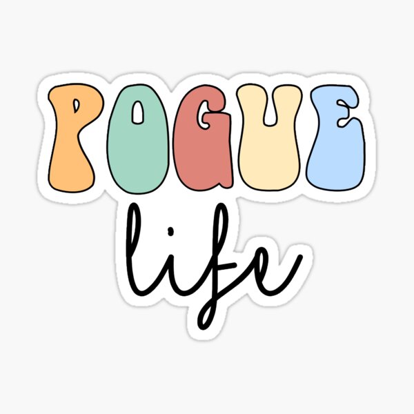 "Pogue Life Outer Banks" Sticker for Sale by adelaideb1 | Redbubble