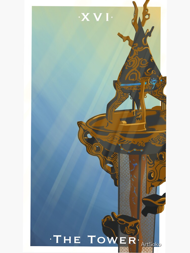 "The Tower" Sticker for Sale by ArtSoko | Redbubble