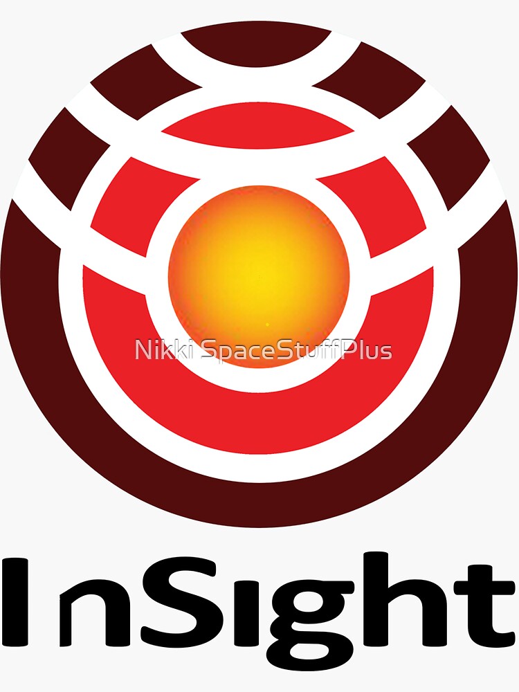 "InSight Program Logo" Sticker for Sale by Spacestuffplus | Redbubble