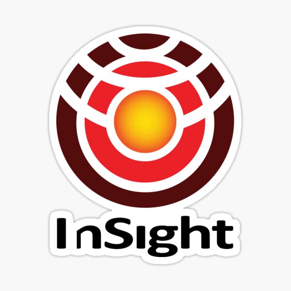 "InSight Program Logo" Sticker for Sale by Spacestuffplus | Redbubble