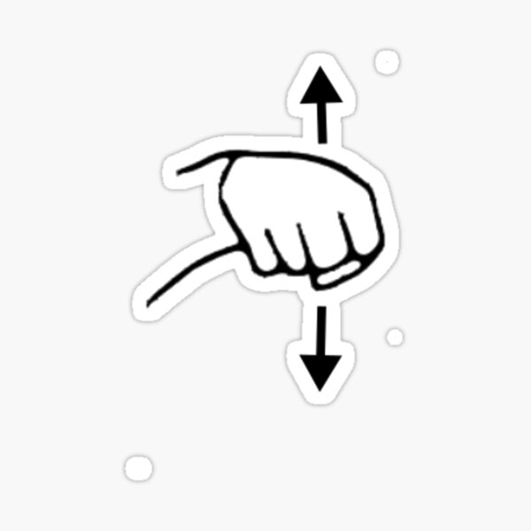 "YES - American Sign Language" Sticker for Sale by fredgarden8 | Redbubble