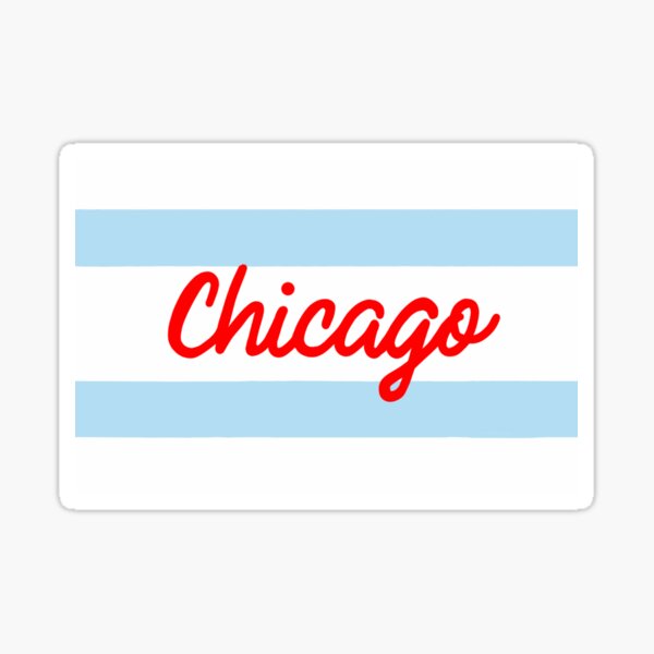 "chicago flag" Sticker for Sale by ekmdesigns | Redbubble