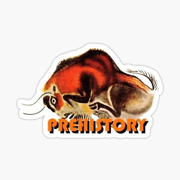 "Prehistory" Sticker for Sale by gabrielrossello | Redbubble
