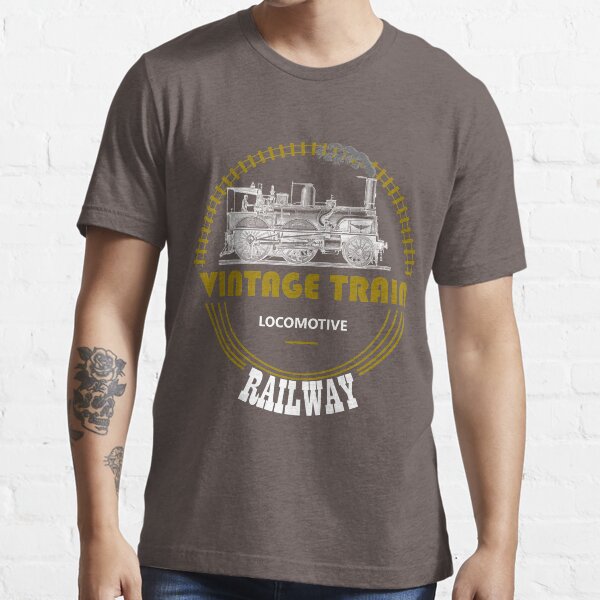 "Vintage steam locomotive for train drivers and model making" T-shirt ...