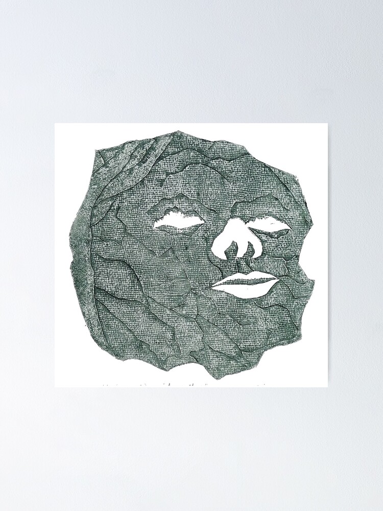 "angry stone face" Poster for Sale by sanjaymochi | Redbubble