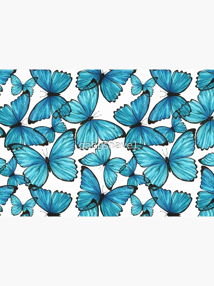 "Blue butterfly mask" Mask by gabyshave1 | Redbubble
