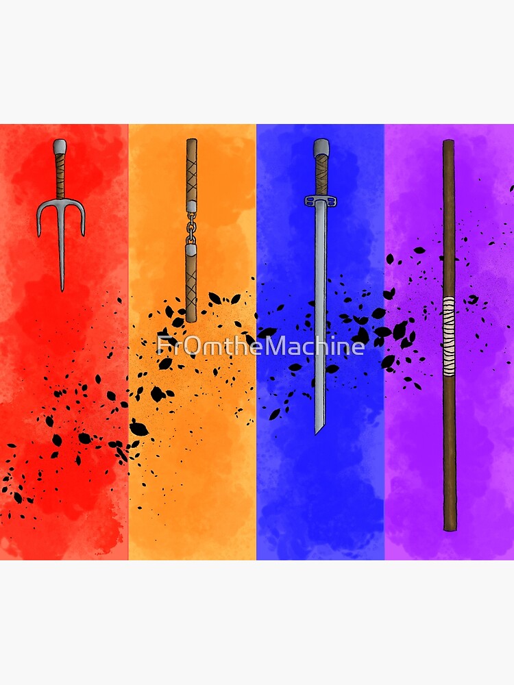 "A Ninja's Weapons, sai, nunchuck, katana, bo staff, Ninja, worriers ...