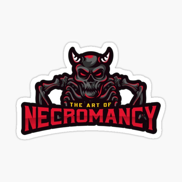 "The Art Of Necromancy Skeleton Crawling" Sticker by darknessjeff86 ...