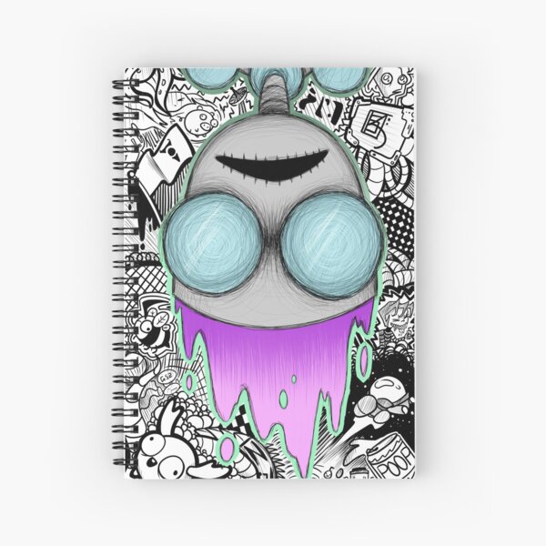 "Invader Zim Poster" Spiral Notebook for Sale by Skyhuntrs | Redbubble