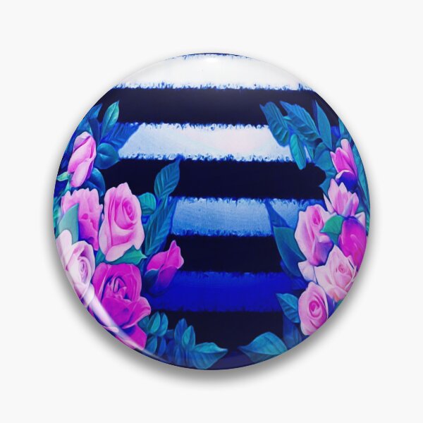 "Moonlight ~ Punk Rock Aesthetic, Pink and Blue Floral Watercolor Roses ...