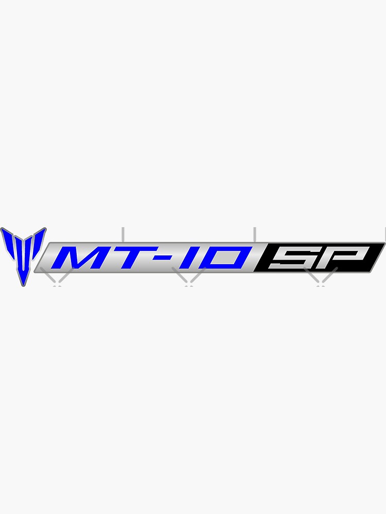 "MT10-SP Chrome effect Shield" Sticker for Sale by Frazza001 | Redbubble