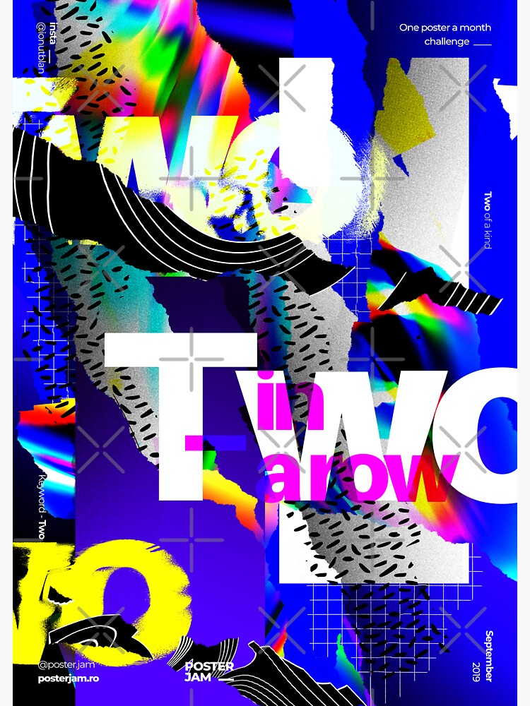 "Two in a row - Poster" Sticker for Sale by IonutBalan | Redbubble
