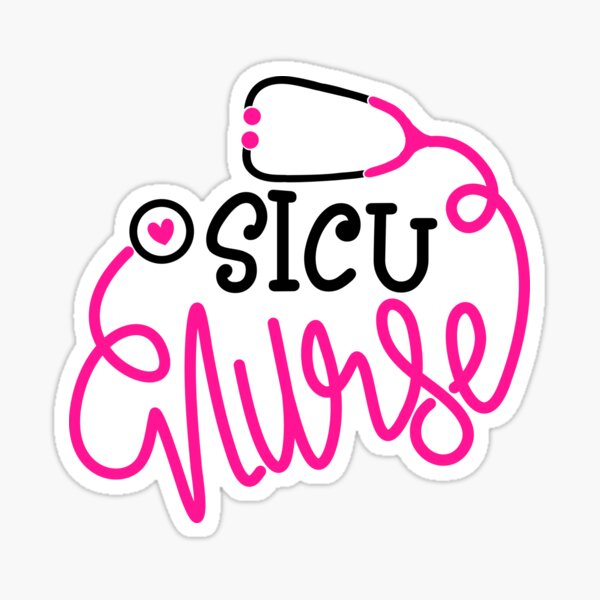Pegatina «Enfermera SICU - Departamento de Enfermería Med UCI ...