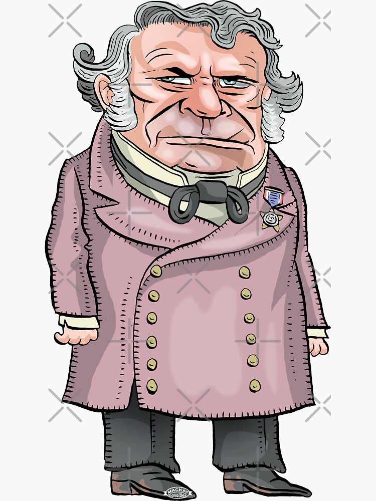 "President Zachary Taylor" Sticker for Sale by MacKaycartoons | Redbubble