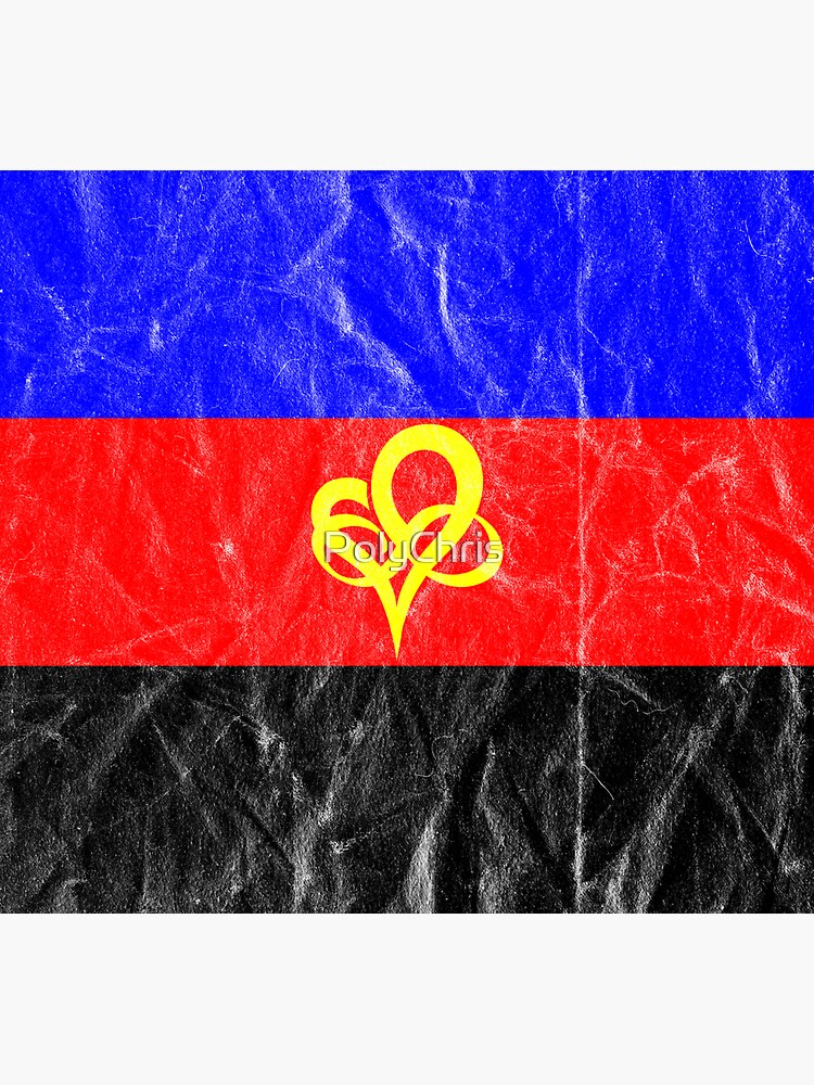 Pegatina «Polifidelidad vintage poli orgullo bandera poliamor símbolo ...