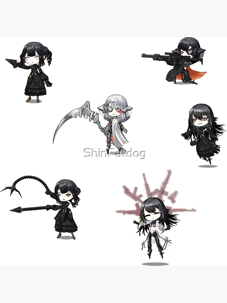 "Girls Frontline Nyto Chibi Sticker set" Magnet for Sale by ShinFatdog ...