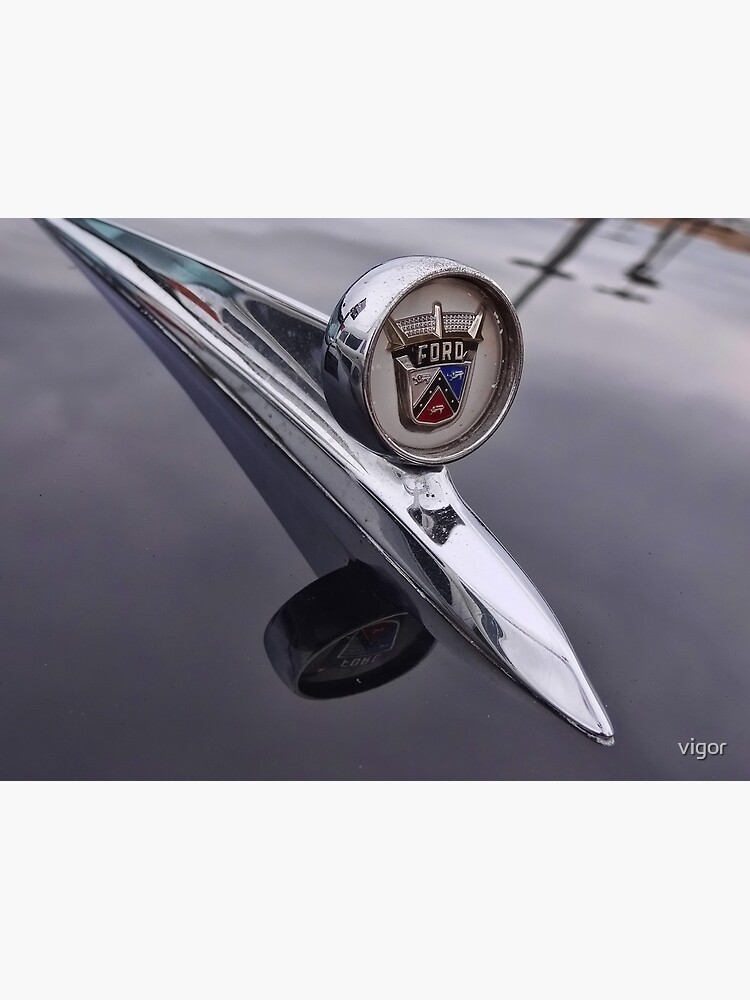 "Ford Hood Emblem" Photographic Print by vigor | Redbubble