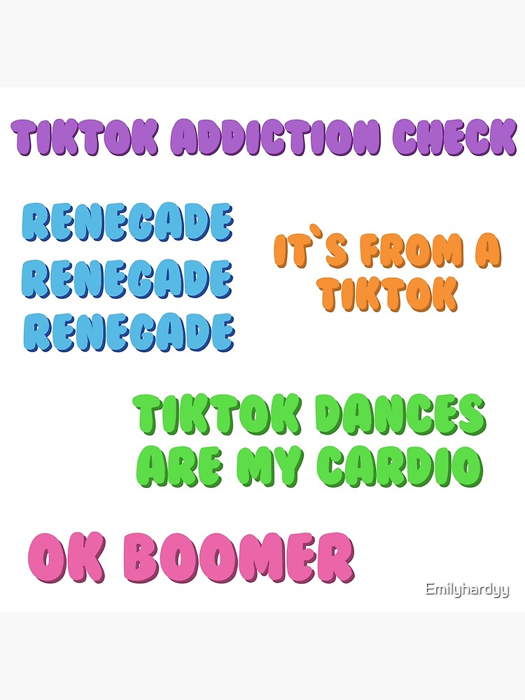 "Tik Tok Quotes" Poster by Emilyhardyy | Redbubble