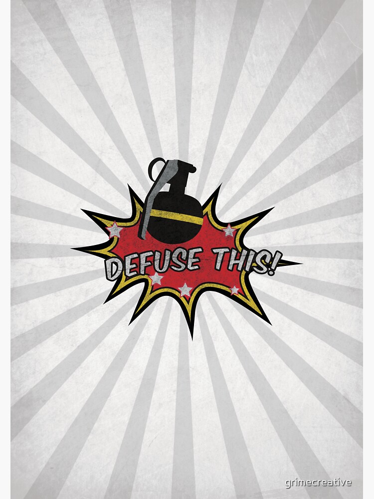 "Defuse This! - Cs:Go" Sticker for Sale by grimecreative | Redbubble
