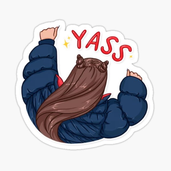 Yass Girl Stickers | Redbubble