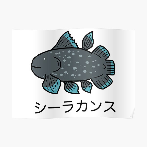 "Cute Coelacanth " Poster by Marinaaa010 | Redbubble