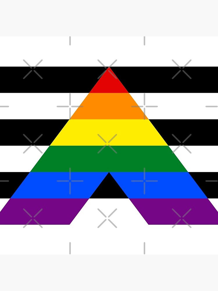 "Straight Ally (LGBT) Flag" Pin for Sale by fandemonium | Redbubble