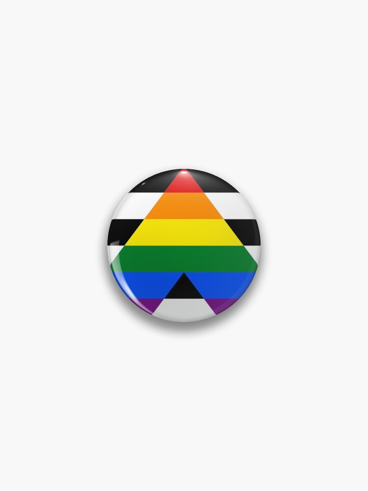 "Straight Ally (LGBT) Flag" Pin for Sale by fandemonium | Redbubble
